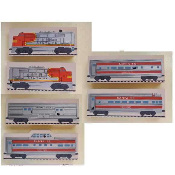 Cat's Meow Village | Accents | Santa Fe Passenger Boxed Set Lionel ...